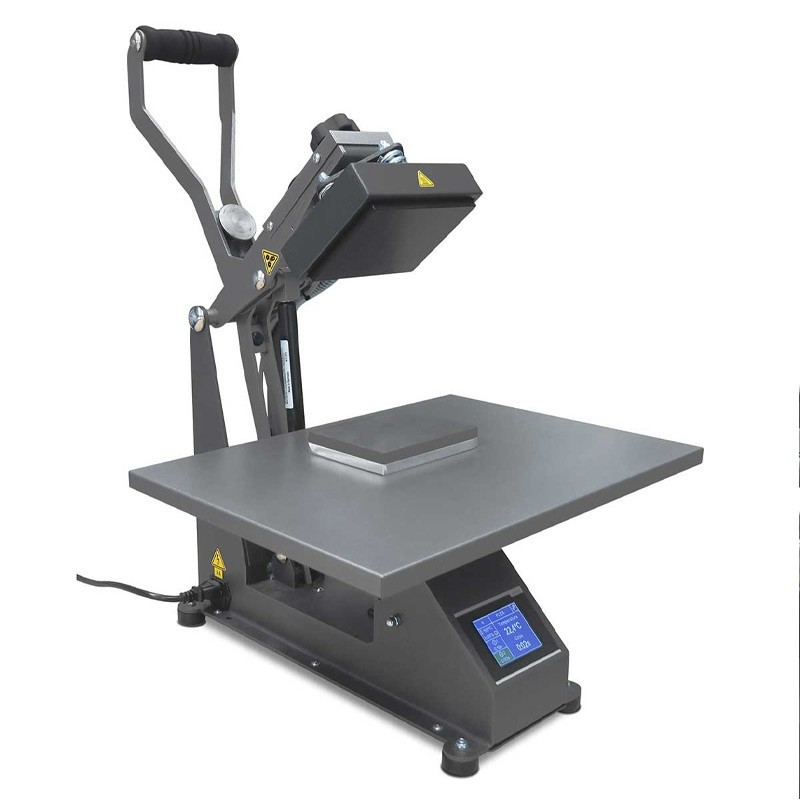 Heat press for DTF logos, labels, Schulze Patch Press | Manutech-Print